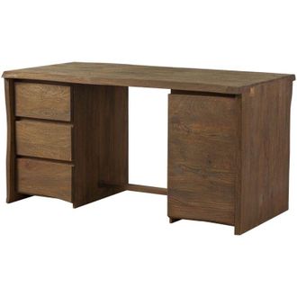 Massivmoebel24 Schreibtisch Mango 150x75x78 braun ge&ouml;lt / sandgestrahlt pure mango 110