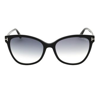 Tom Ford Ani Gl&auml;nzende Schwarze Sonnenbrille