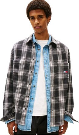 Tommy Jeans Hemdjacke f&uuml;r Herren (Schwarz)