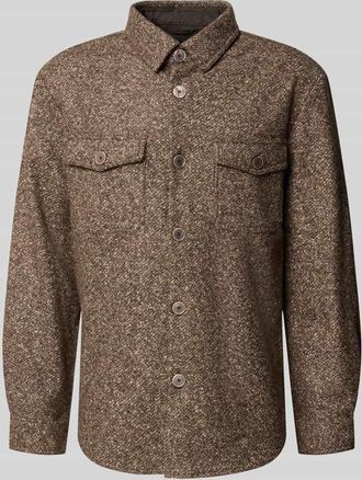Maerz Regular Fit Hemdjacke aus Woll-Mix mit Brusttaschen