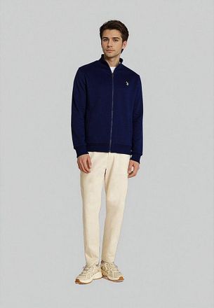 U.S.Polo Association Sweatjacke Jacke Basic Sweatjacke mit Stickerei (1-tlg)