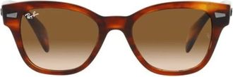 Ray-Ban unisex, Accessoires, Brun, Taille: 49 MM Lunettes de soleil carr&eacute;es
