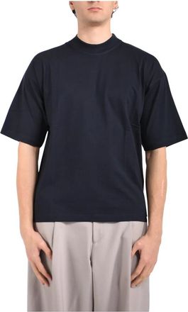 Paolo Pecora Homme, Tops, Bleu, Taille: 2XL T-shirt ras du cou