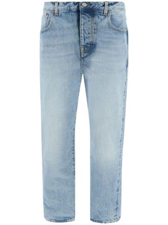 Fortela jean John &agrave; coupe cinq poches - Bleu
