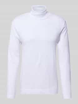 Christian Berg Regular Fit Longsleeve aus reiner Baumwolle mit Rollkragen