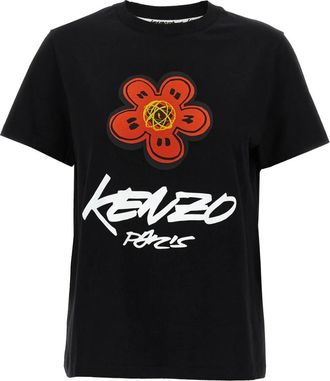Kenzo Femme, Tops, Noir, Taille: 38 FR T-shirt Futura