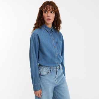 La Redoute Collections Chemise En Denim Pur Coton Signature Marl&egrave;ne