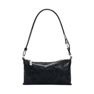 Desigual Gro&szlig;e rechteckige Umh&auml;ngetasche - - Bags - Damen - Schwarzk - ONE SIZE