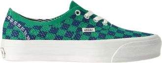 Vans Premium Authentic Checkerboard - - Shoes - Damen - Gr&uuml;n - 39 EU