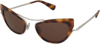 Max Mara unisex, Accessoires, Brun, Taille: 53 MM Lunettes de soleil