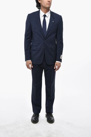 Corneliani CC COLLECTION Stretch-Anzug aus Schurwolle mit Pattentaschen Corneliani