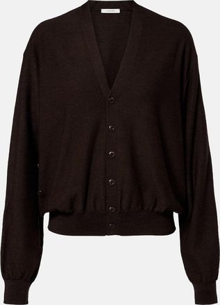 Christophe Lemaire Cardigan Twisted en laine m&eacute;lang&eacute;e