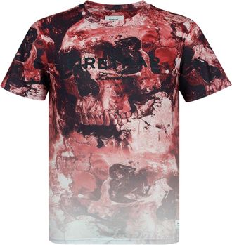 Firetrap Sub T-Shirt f&uuml;r Herren (Burgunderrot)