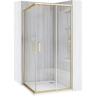 Rea cabine de douche city 90x90 gold brush