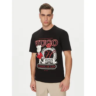HUGO BOSS T-Shirt Daporoni 50538254 Schwarz Relaxed Fit