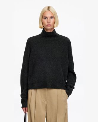 Arket Wollpullover Mit Rollkragen -Grau