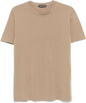 Tom Ford t-shirt à col rond - Marron