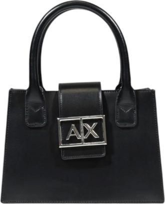 A|X Armani Exchange Femme, Sacs, Noir, Taille: ONE Size AX Buckle Handbag