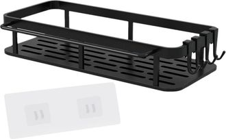 BESPORTBLE Selbstklebendes Duschkorbregal aus Edelstahl Wandregal zur Aufbewahrung im Badezimmer und K&uuml;che Feuchtigkeitsbest&auml;ndig Platzsparend ohne Bohren