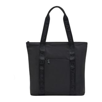 Emporio Armani Emporio Armani Ea7, Femme, Sacs, Noir, Taille: ONE Size Logo Tape Tote Bag