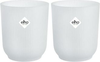 ELHO Vibes Fold Orchid High 12,5cm - Orchideentopf f&uuml;r den Innenbereich - Blument&ouml;pfe f&uuml;r den Innenbereich - 100% recycelter Kunststoff - Transparent/Trans