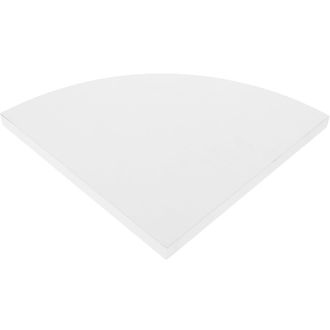 BESPORTBLE Veemoon Schwebendes Eckregal aus Robustem Material 22X22cm Wei&szlig; Wandmontage ohne Bohren Rustikales Organizer Wandregal f&uuml;r Wohnzimmer und Schlafzimmer