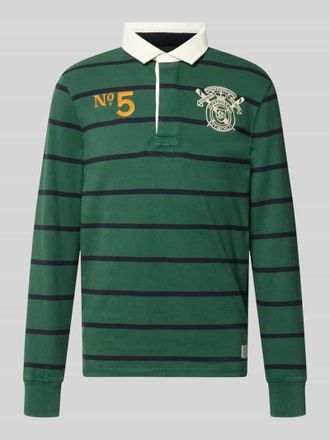 Superdry Regular Fit Rugby Shirt mit Logo- und Motiv-Stitching