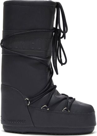Moon Boot Icon Black Rubber Boots