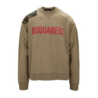Dsquared2 Pullover Sweatshirt - - Sweatshirts & Hoodies - Herren - Beige - S