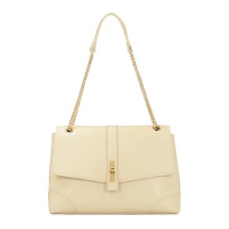 Kazar Cremefarbene Schultertasche mit dekorativem Verschluss - - Bags - Damen - Beige - ONE SIZE