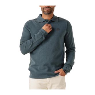 Butcher of Blue Clifden Polo - - Knitwear - Herren - Blau - S
