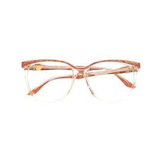 Saint Laurent Pre-owned Acetat sonnenbrillen - - Pre-owned - Damen - Orange - ONE SIZE