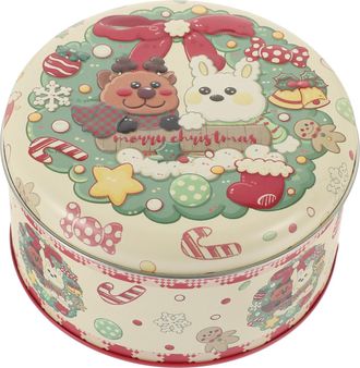 Garneck Weihnachtskeksdose Wei&szlig;blech Blechdose Mit Deckel Kleingeschenk Aufbewahrungsbox F&uuml;r Kekse Bonbons Und Gastgeschenke