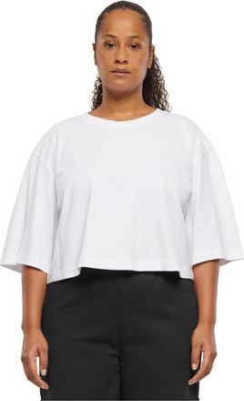Urban Classics Damen T-Shirt Ladies Heavy Organic Oversized Cropped Tee, Crop T-Shirt für Frauen, Halbarm, Bio-Baumwolle, erhältlich in Größen XS - 5XL