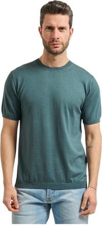 Liu Jo Homme, Pulls, Vert, Taille: 2XL T-shirt en maille m&eacute;lange soie
