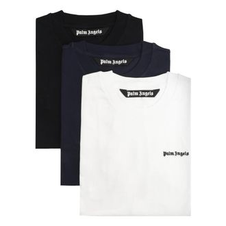 Palm Angels Set aus Baumwoll-T-Shirts - - Tops - Herren - Mehrfarbig - XS