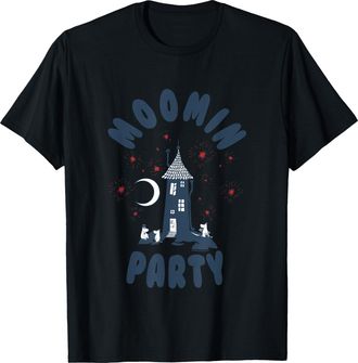 Moomin Party-Feuerwerk Unabh&auml;ngigkeit T-Shirt f&uuml;r M&auml;dchen, Schwarz, S