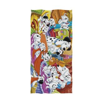 Jupsero 101 Dalmatiner Badetuch Strandtuch &Uuml;bergro&szlig;e 52 x 32 Zoll Mikrofaser Soft Fluffy f&uuml;r Reisen Strand Camping Yoga Gym Pool Bad Handt&uuml;cher Strandst&uuml;hle H