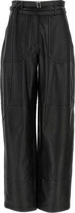 Sportmax Femme, Pantalons, Noir, Taille: 36 FR Garbo Nappa Pants