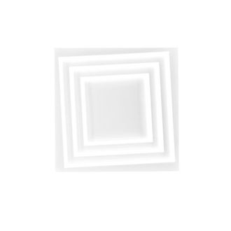 Luce-Ambiente-Design Hypnotic LED Ceiling Light in White Aluminum 74w With Cct Switch 47x47 Cm