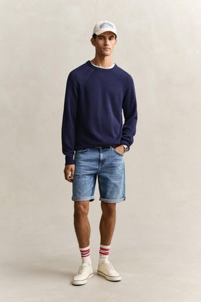 GANT Herren Jeansshorts (42) SEMI LIGHT Blau WORN IN