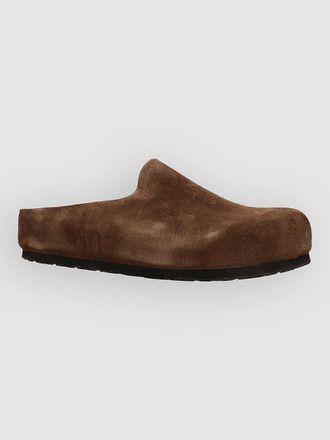 Birkenstock Amsterdam Wrapped Suede Leather Sandales marron