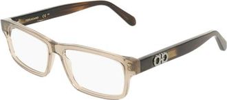 Ferragamo SF3061 278 Lunettes pour homme Transparent Sand 56/15/150