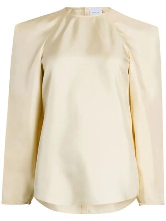 Patou Square Bluse aus Bio-Seide - Nude