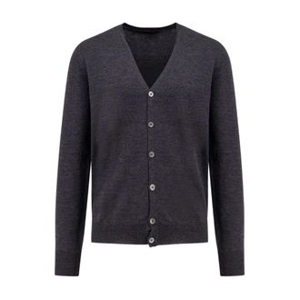 Gran Sasso Giuuno V-neck Cardigan - - Knitwear - Herren - Grau - M