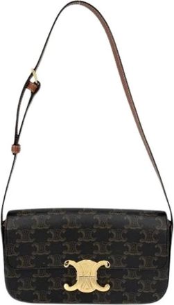 Celine Sac bandouli&egrave;re vintage doccasion - Femme - Pre-owned - Brun - Taille: ONE Size