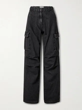 Coperni Jean Treillis Large Taille Haute - Noir