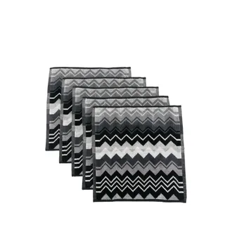 Missoni Home Giacomo Zigzag-pattern Face Towels (set Of Six)
