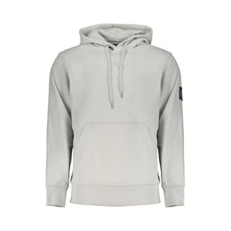 Calvin Klein Grigio Baumwoll-Sweatshirt - - Sweatshirts & Hoodies - Herren - Grau - XL