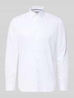 Jake*s Regular Fit Business Hemd aus Baumwolle mit Kentkragen